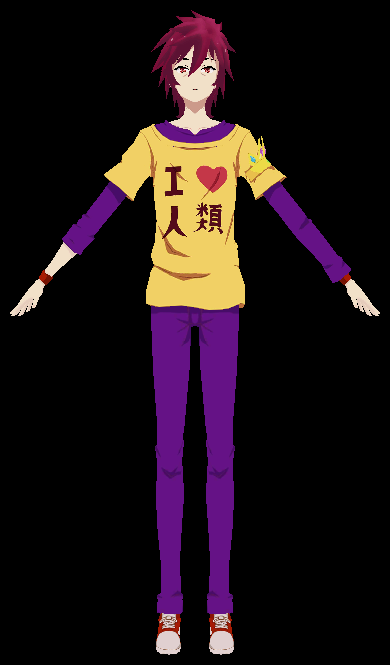 Sora - FBX 3D Model by AzureBerylBlue on DeviantArt