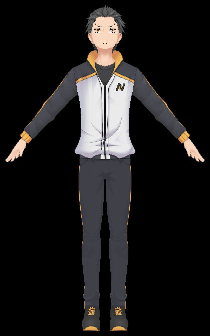 Natsuki Subaru - FBX 3D Model by AzureBerylBlue on DeviantArt