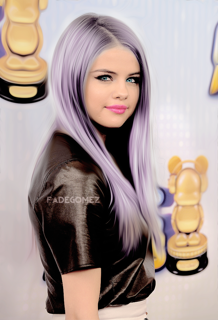 Selena Gomez Ombre Purple