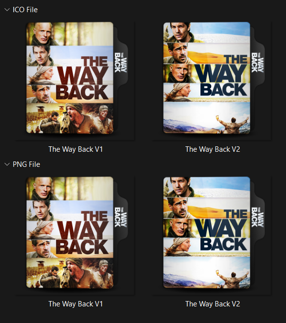 The Way Back (2010) Folder Icons by MellowDRAG on DeviantArt