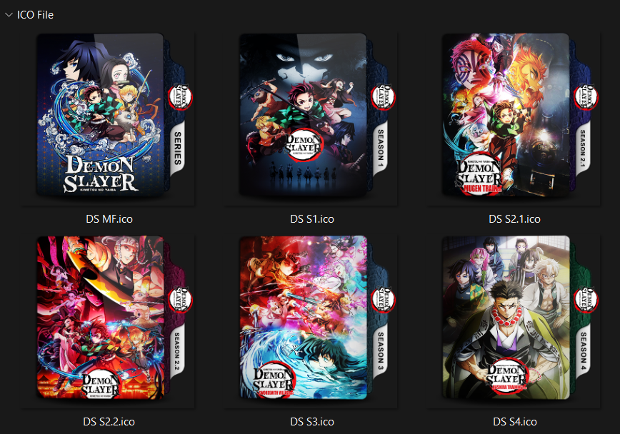Demon Slayer Collection Folder Icons by MellowDRAG on DeviantArt