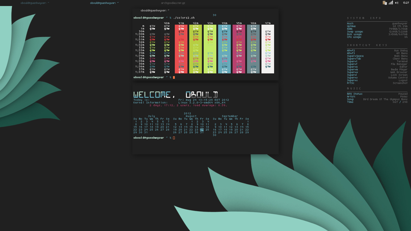 My favorite 'dot files' (.Xresources, .zshrc,etc) by fsckoff on DeviantArt