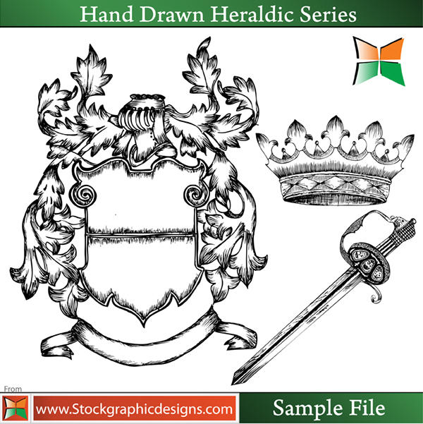 Hand Drawn Heraldic Brush by Stockgraphicdesigns on DeviantArt