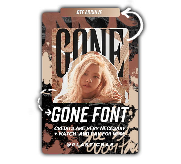 GONE | FONT by plasticbae on DeviantArt
