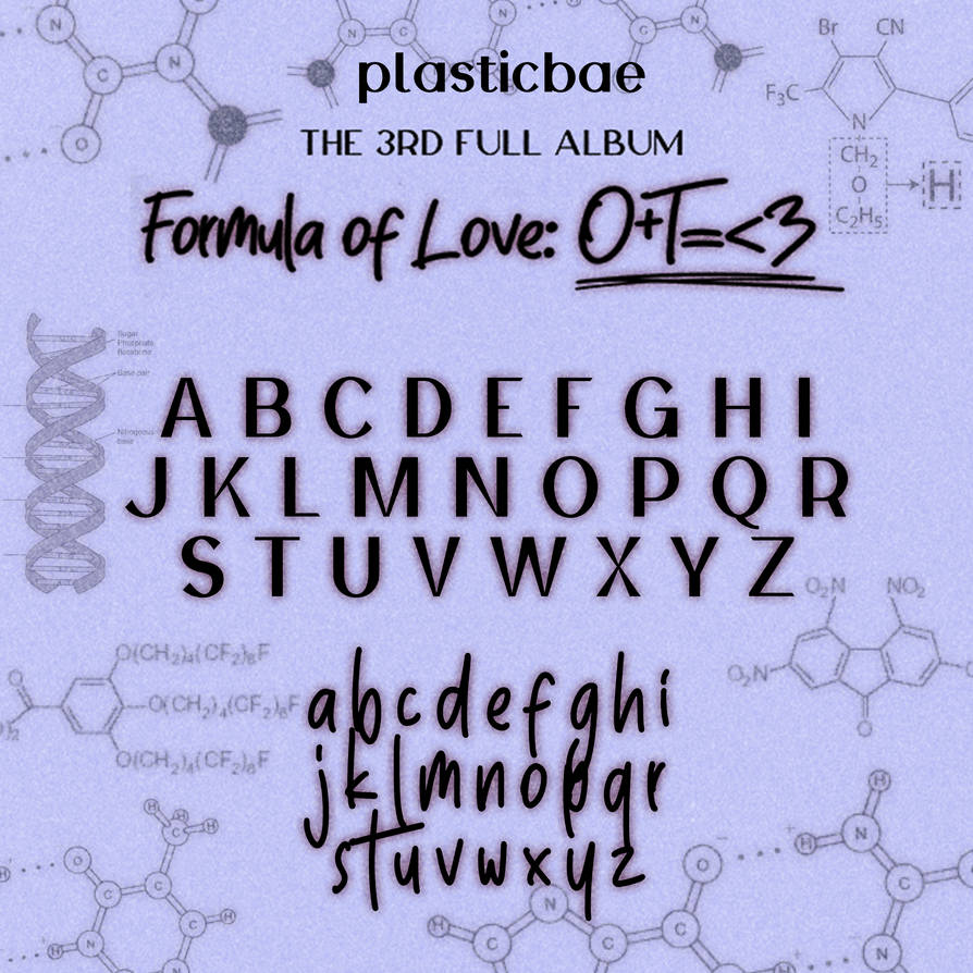 FORMULA OF LOVE | FONT by plasticbae on DeviantArt
