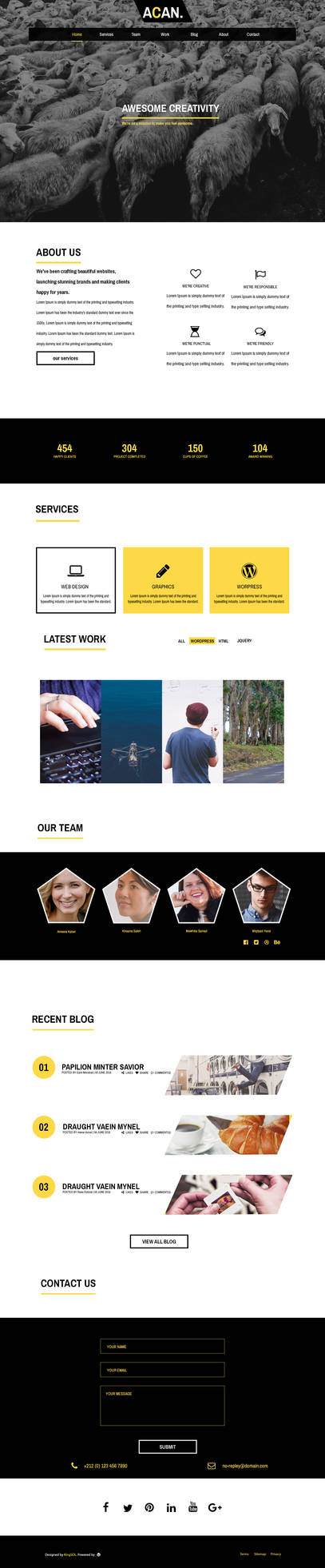 ACAN Template Free Html and PSD by kingsol04 on DeviantArt