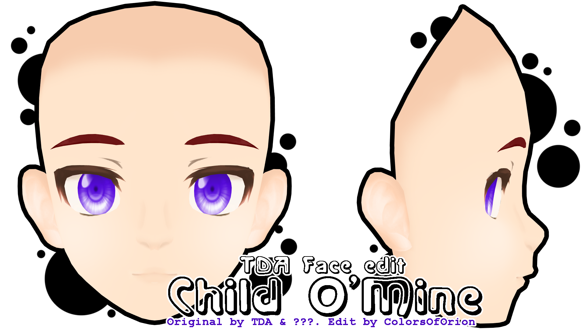 [MMD Parts] - Face - Child O'Mine (+dl) by ColorsOfOrion on DeviantArt