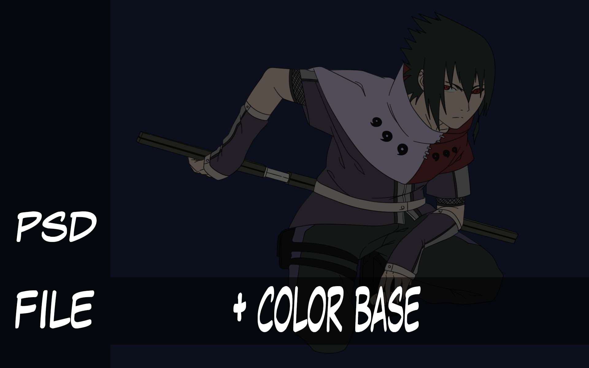 SasukeUchiha Konoha's Moon Shinobi[PSD+COLOR BASE] by Advance996 on ...
