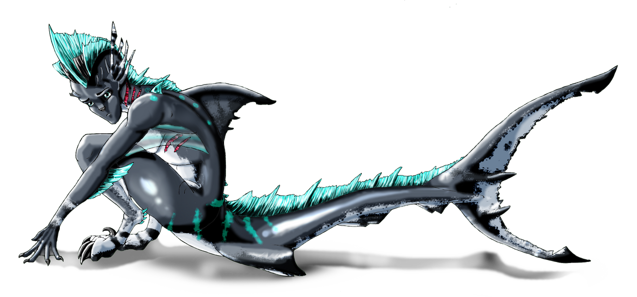 Side Pose Deep Sea shark Anthro by FishKid28 on DeviantArt