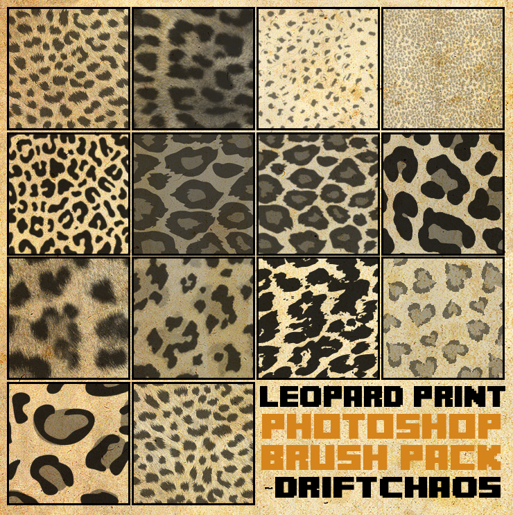 Leopard Print Brush Pack [2013] by wiredusagi on DeviantArt