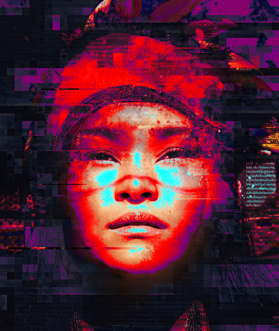 Photo Glitchy Template Photoshop Psd by Giallo86 on DeviantArt