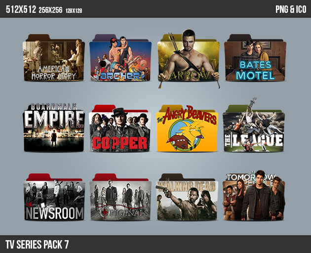 TV Series Folder ICON Pack 7 by kasbandi on DeviantArt