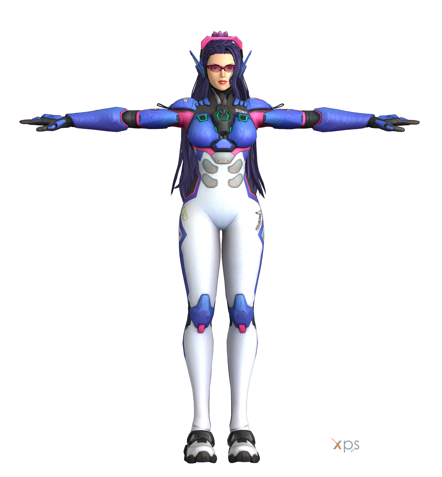 Luong as OW2 D.Va Default By Sticklove [DL] XPS by sihsengiu on DeviantArt