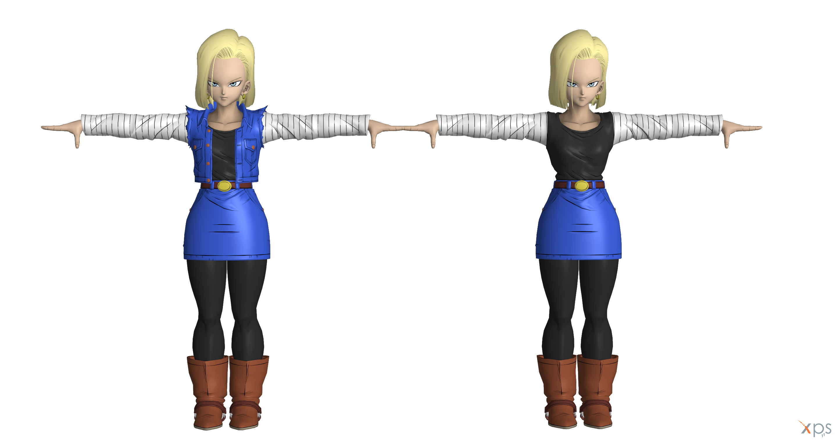 DBZ (Kakarot x DBFZ) - Android 18 [DL] XPS by sihsengiu on DeviantArt