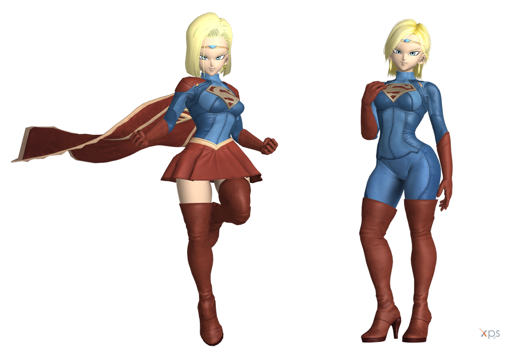 Android 18 as SuperGirl [DL] XPS by sihsengiu on DeviantArt