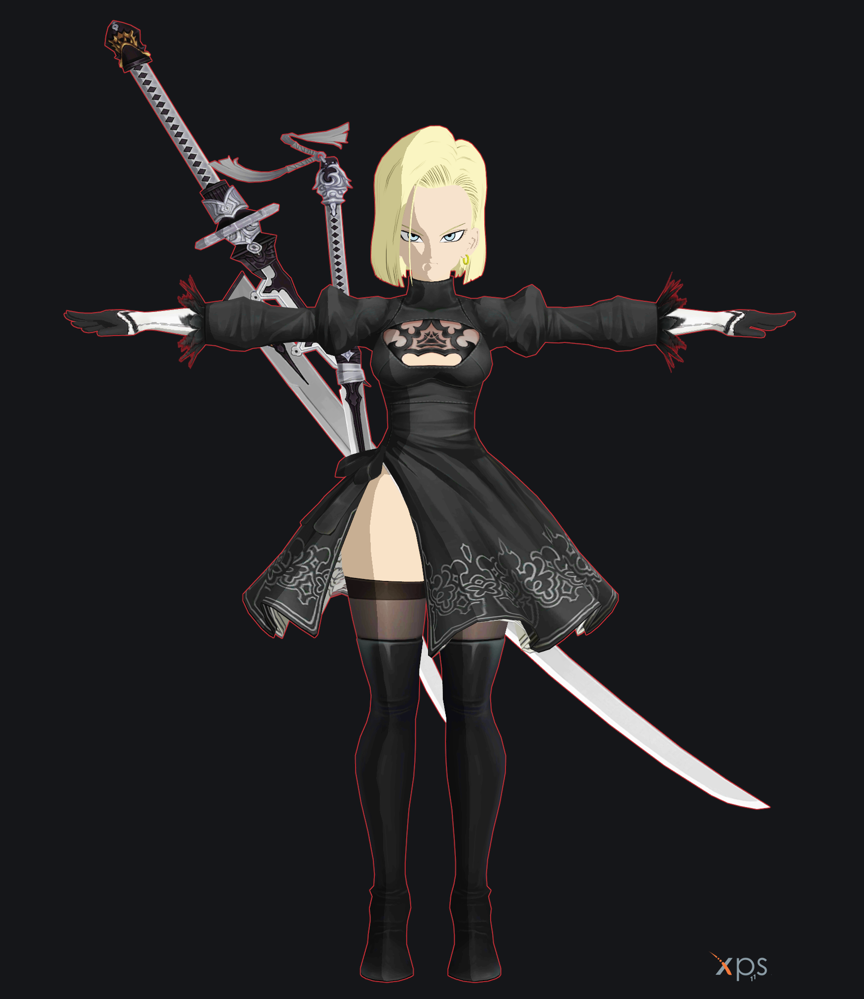 Android 18 as 2B (SD) [DL] XPS by sihsengiu on DeviantArt