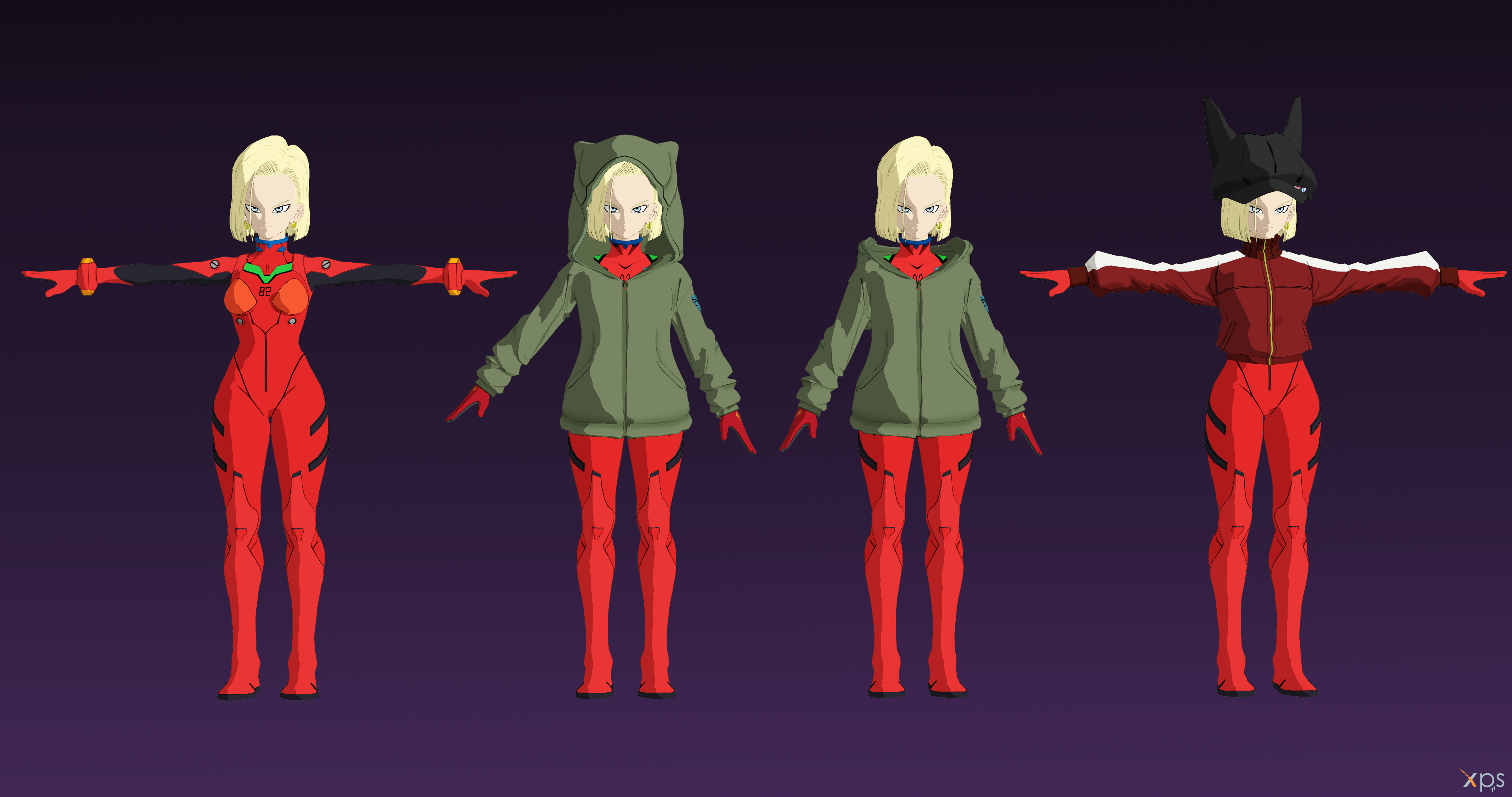 Android 18 as Eva Battlefields - Asuka [DL] XPS by sihsengiu on DeviantArt