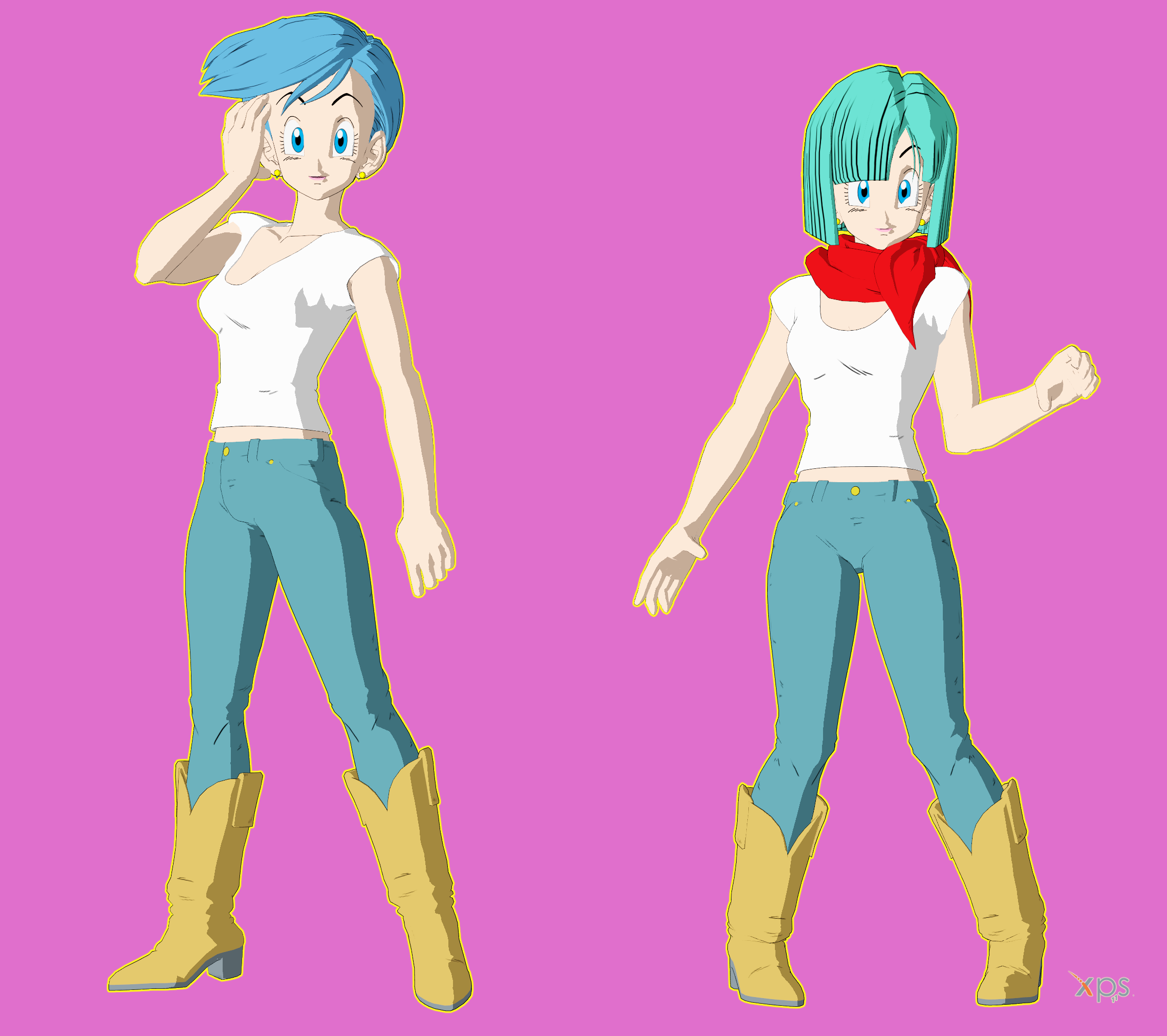 DBFZ(Kakarot) - Bulma (mix) [DL] XPS by sihsengiu on DeviantArt