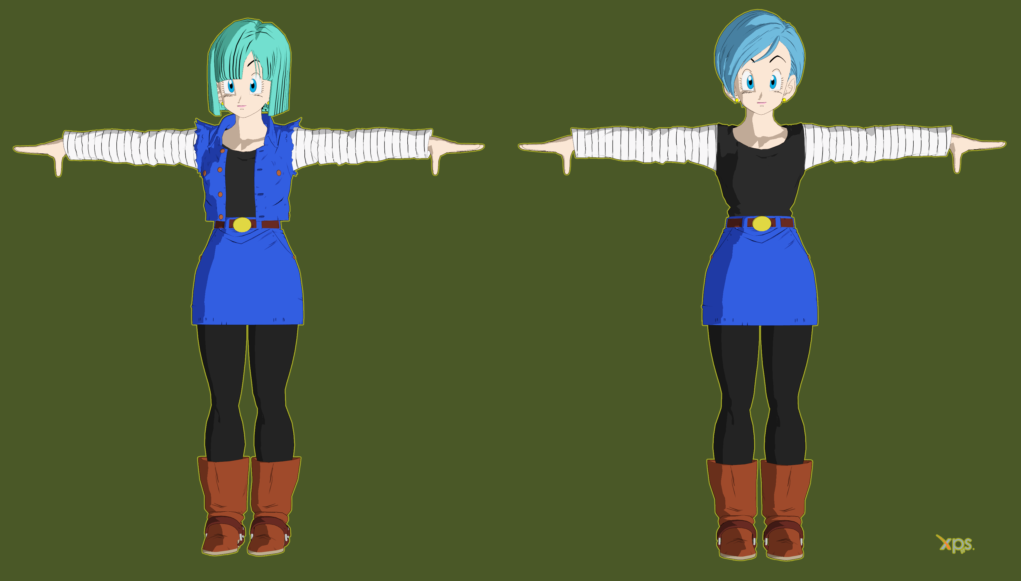 Bulma as DBFZ Android 18 [DL] XPS by sihsengiu on DeviantArt