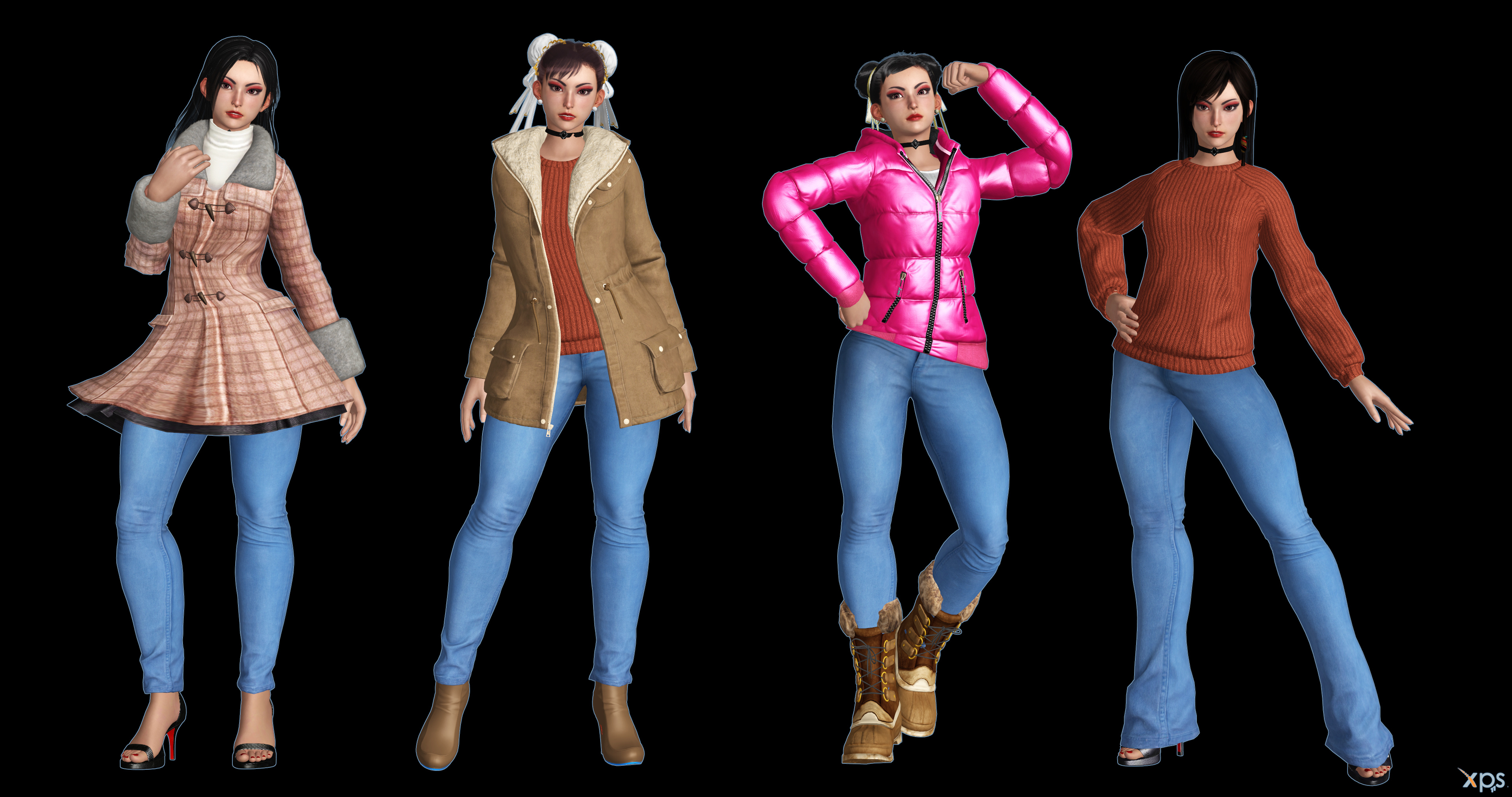 SF6 Chun Li as sweater jeans [DL] XPS by sihsengiu on DeviantArt