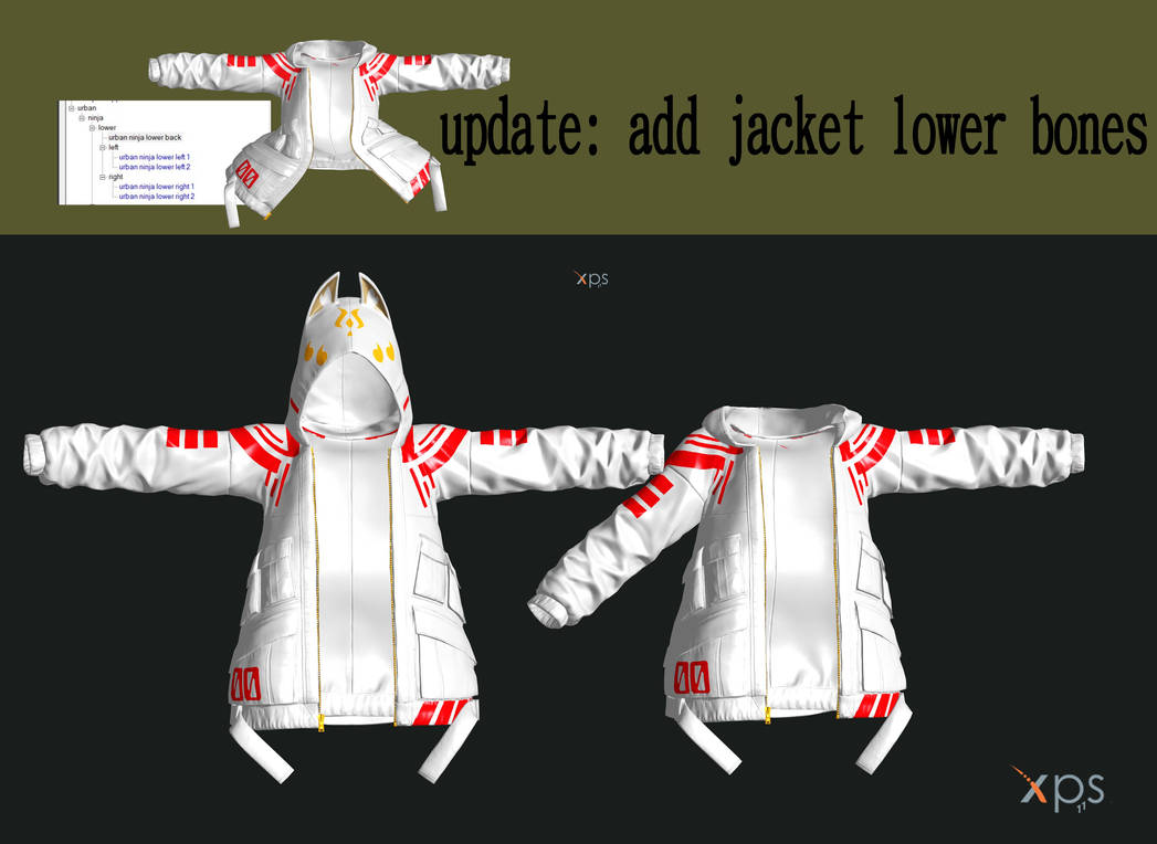 Tekken 7 Kunimitsu Urban Ninja jacket [DL] XPS by sihsengiu on DeviantArt