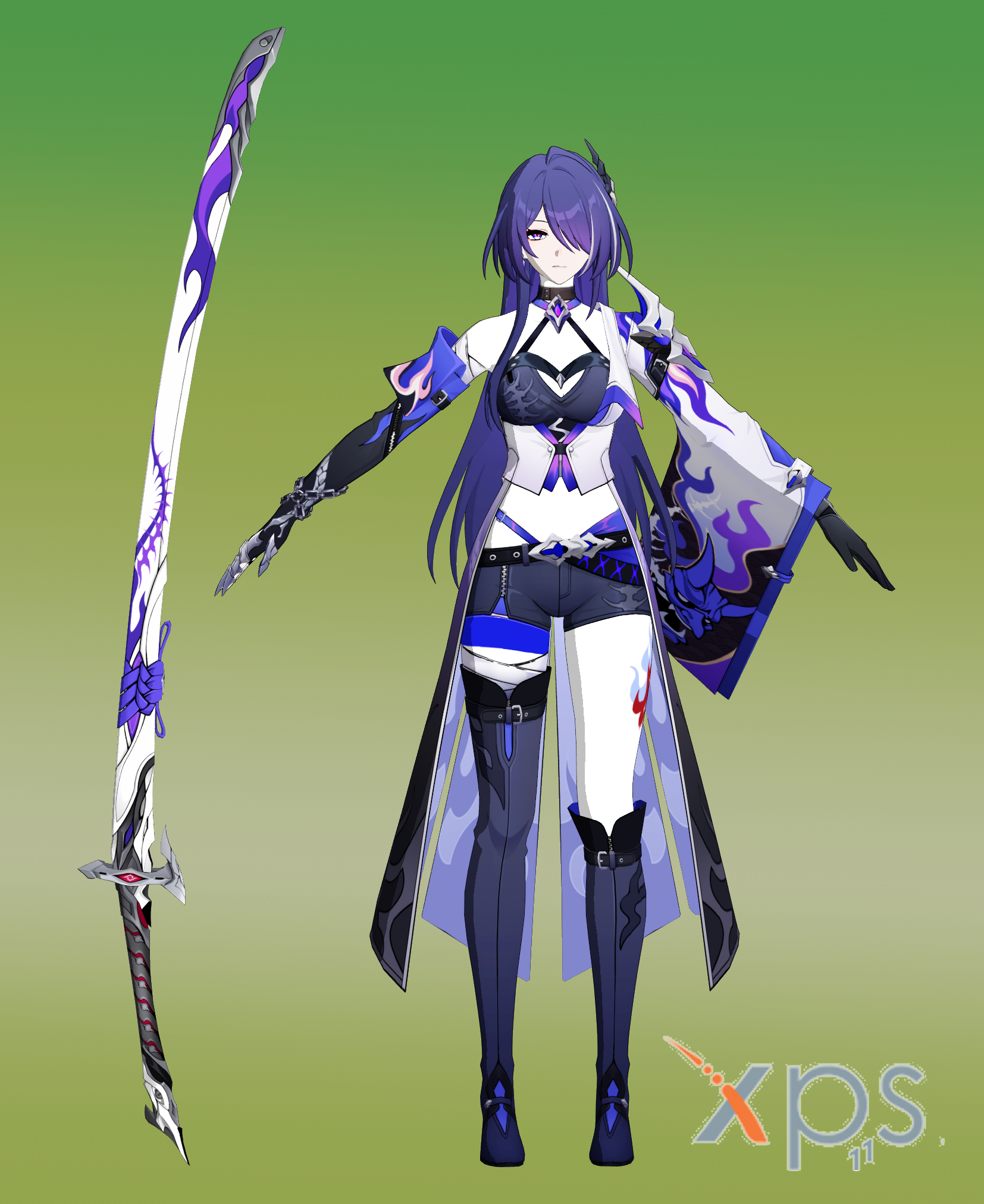 Honkai: Star Rail - Acheron [DL] XPS by sihsengiu on DeviantArt