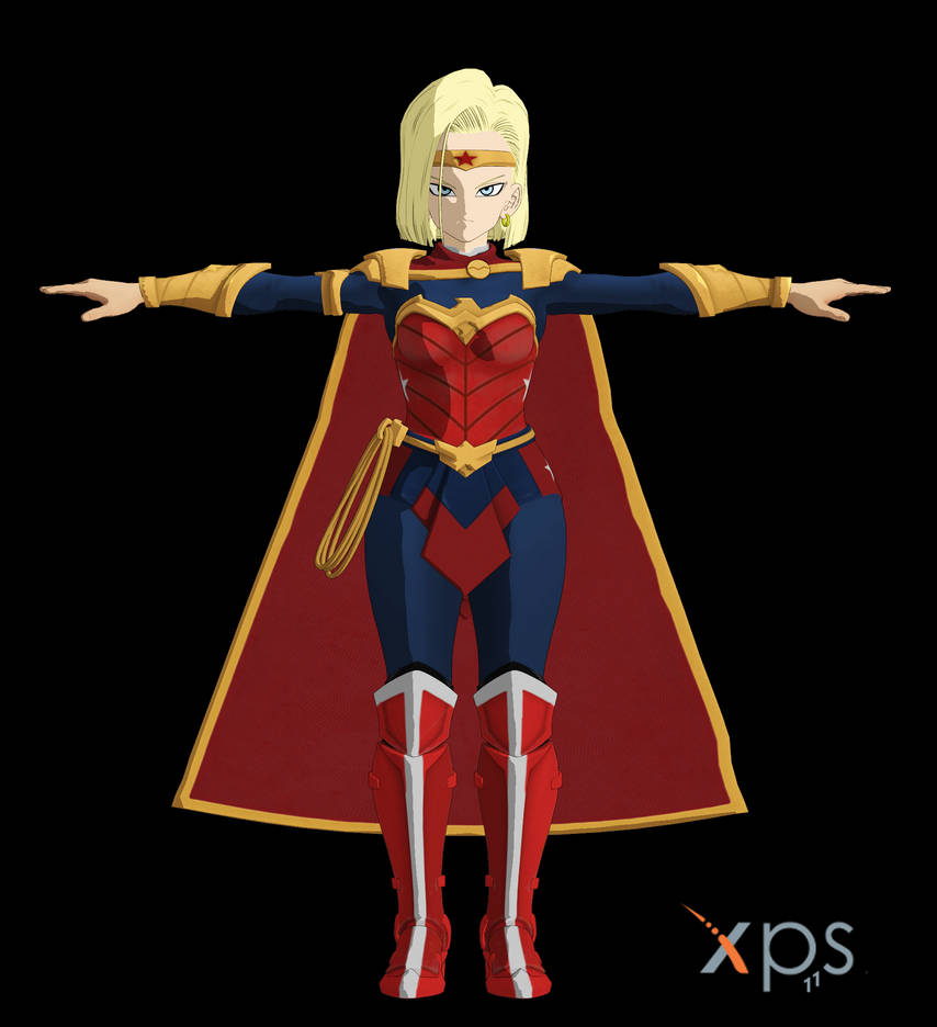 Android 18 as Wonder Woman Armored [DL] XPS by sihsengiu on DeviantArt