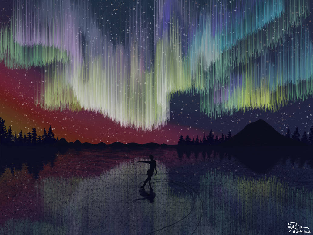Midnight Aurora Dance by Wisteria by Wisteria11th on DeviantArt