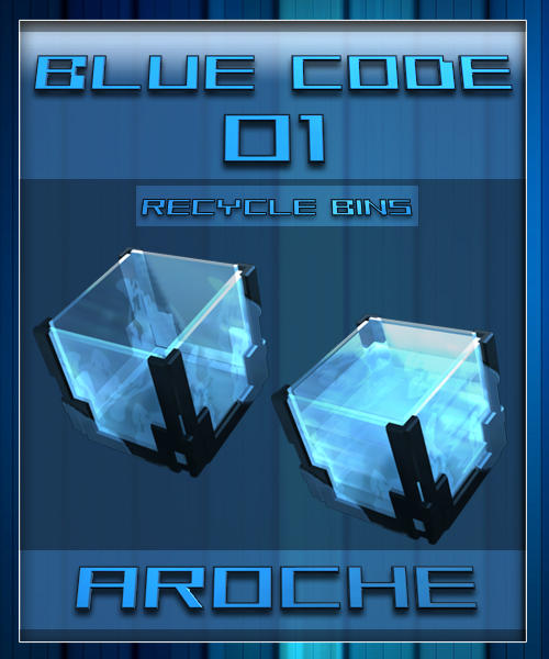 Blue Code 01 - Recycle Bins by aroche on DeviantArt