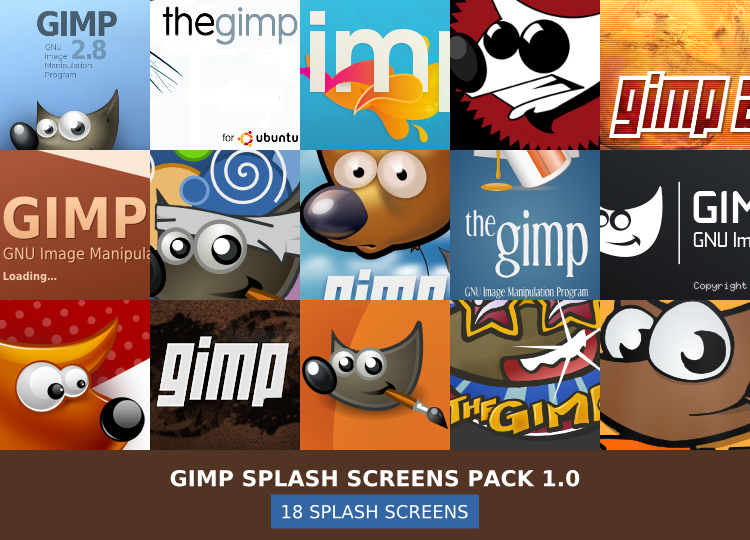 GIMP Splash Screens Pack 1.0 by slybug on DeviantArt