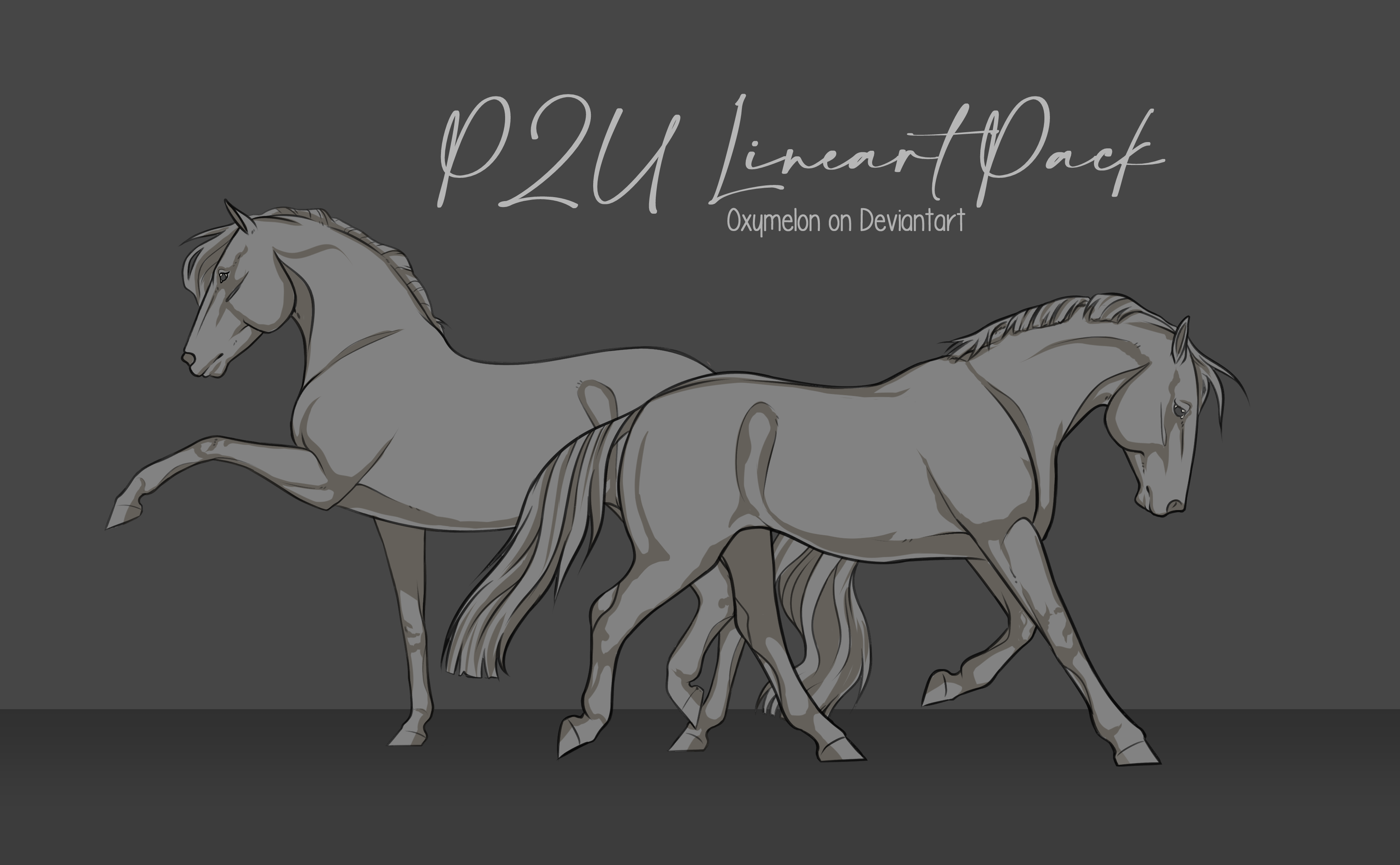 Fancy Ponies Lineart by oxymelon on DeviantArt
