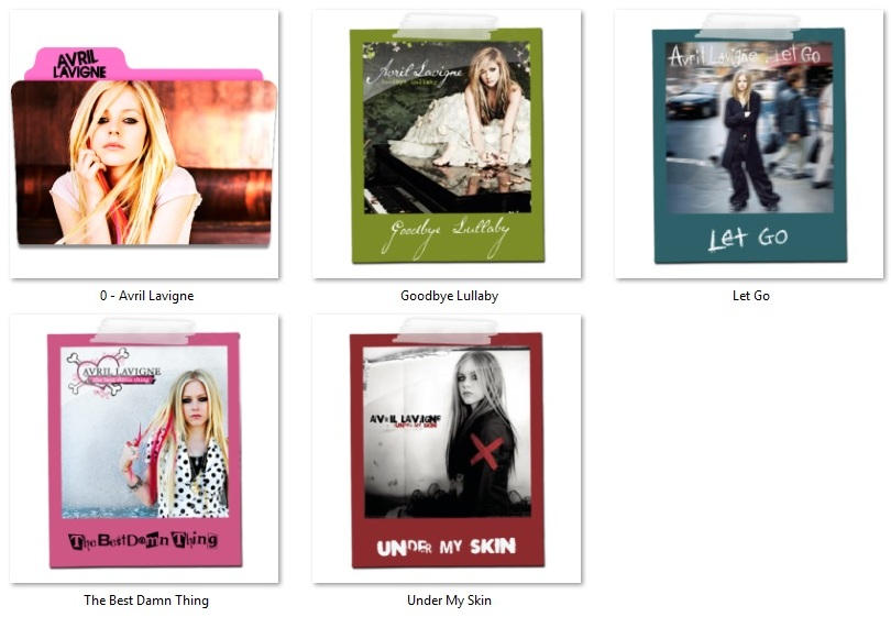 Music Folder Icons 1 (Artists - Albums) ICO by nellanel on DeviantArt