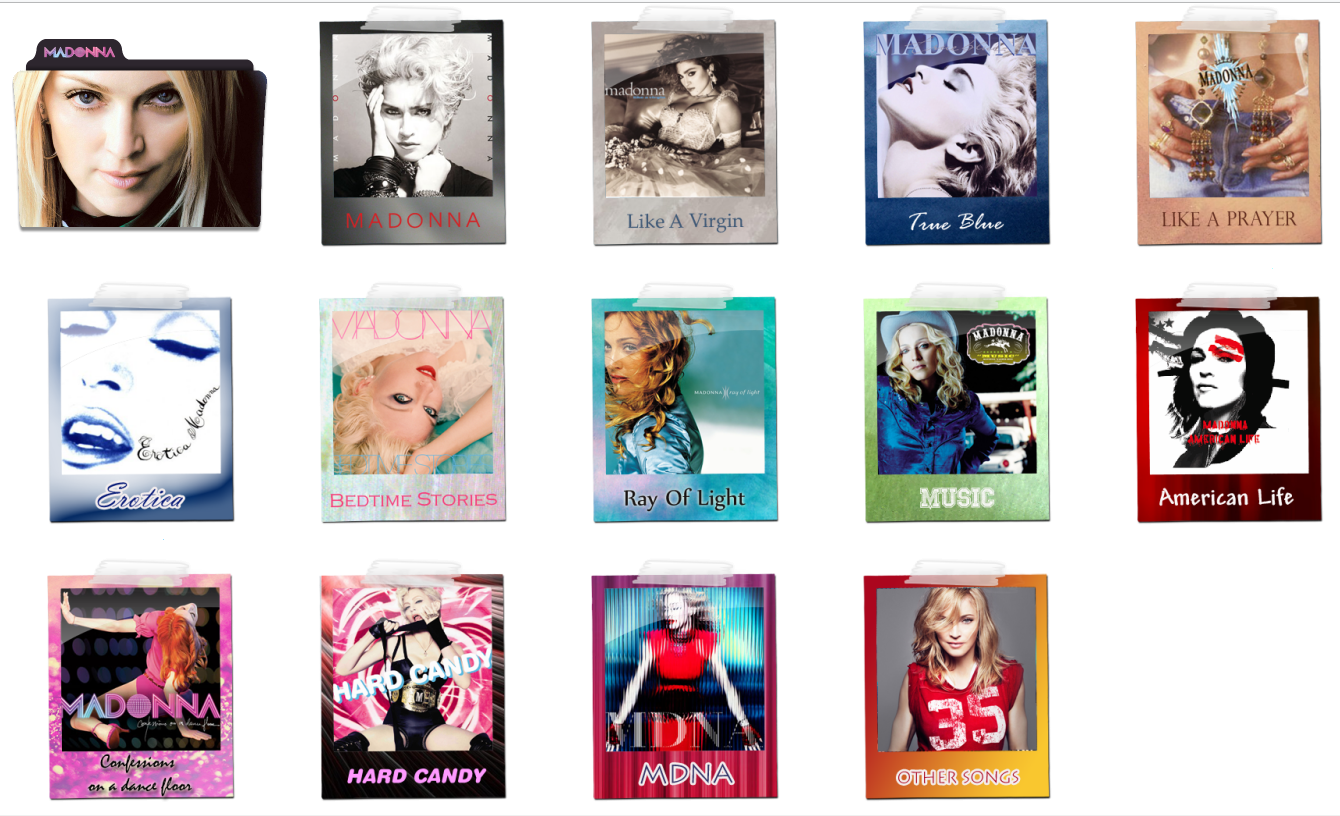 Music Folder Icons 2 (Artists - Albums) ICO by nellanel on DeviantArt