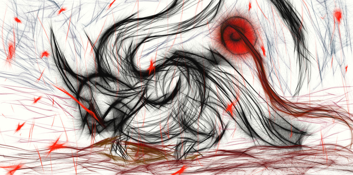 Dragon and the Blood Sea by 0DarkGrin0 on DeviantArt