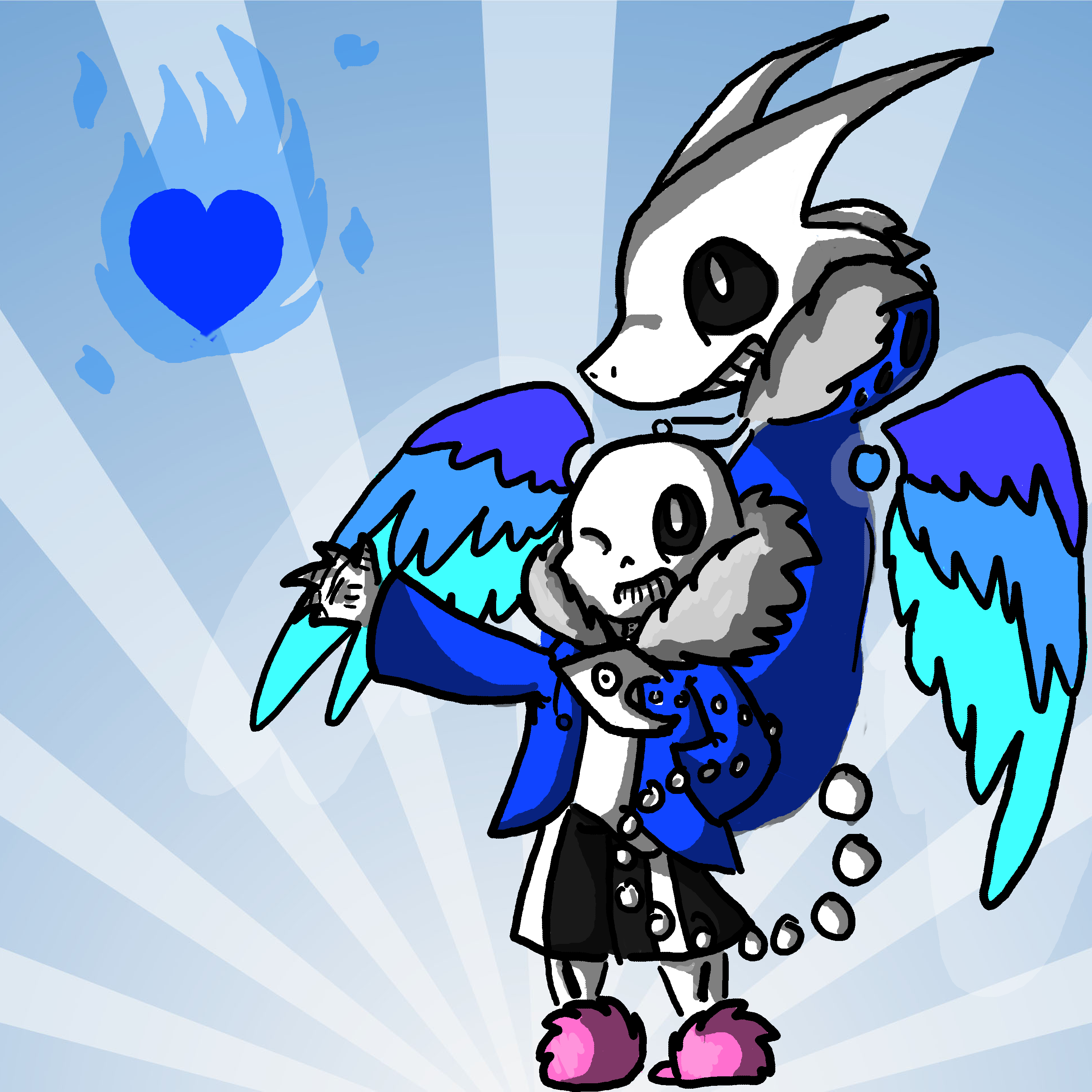 Dragon!Sans by dontmineit on DeviantArt