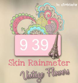 Skin Rainmeter - Vintage Flowers by nicolelastar on DeviantArt