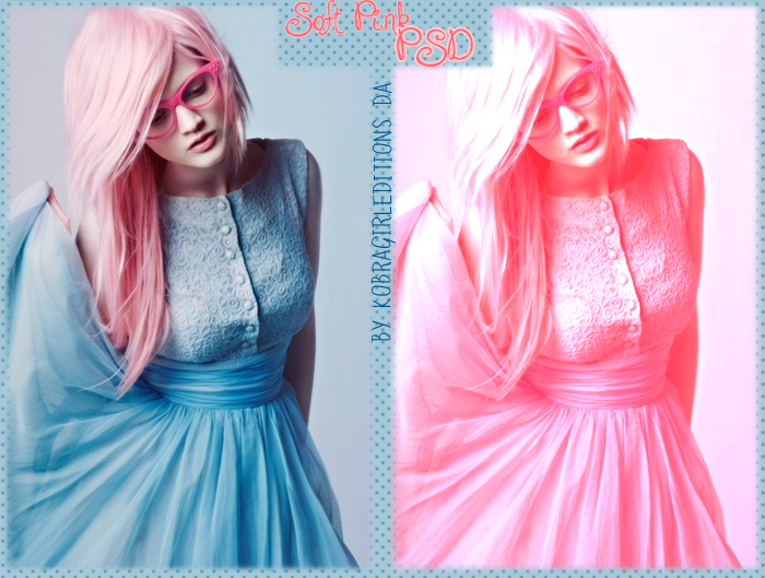 Soft pink PSD coloring. by KobraGirlEditions on DeviantArt