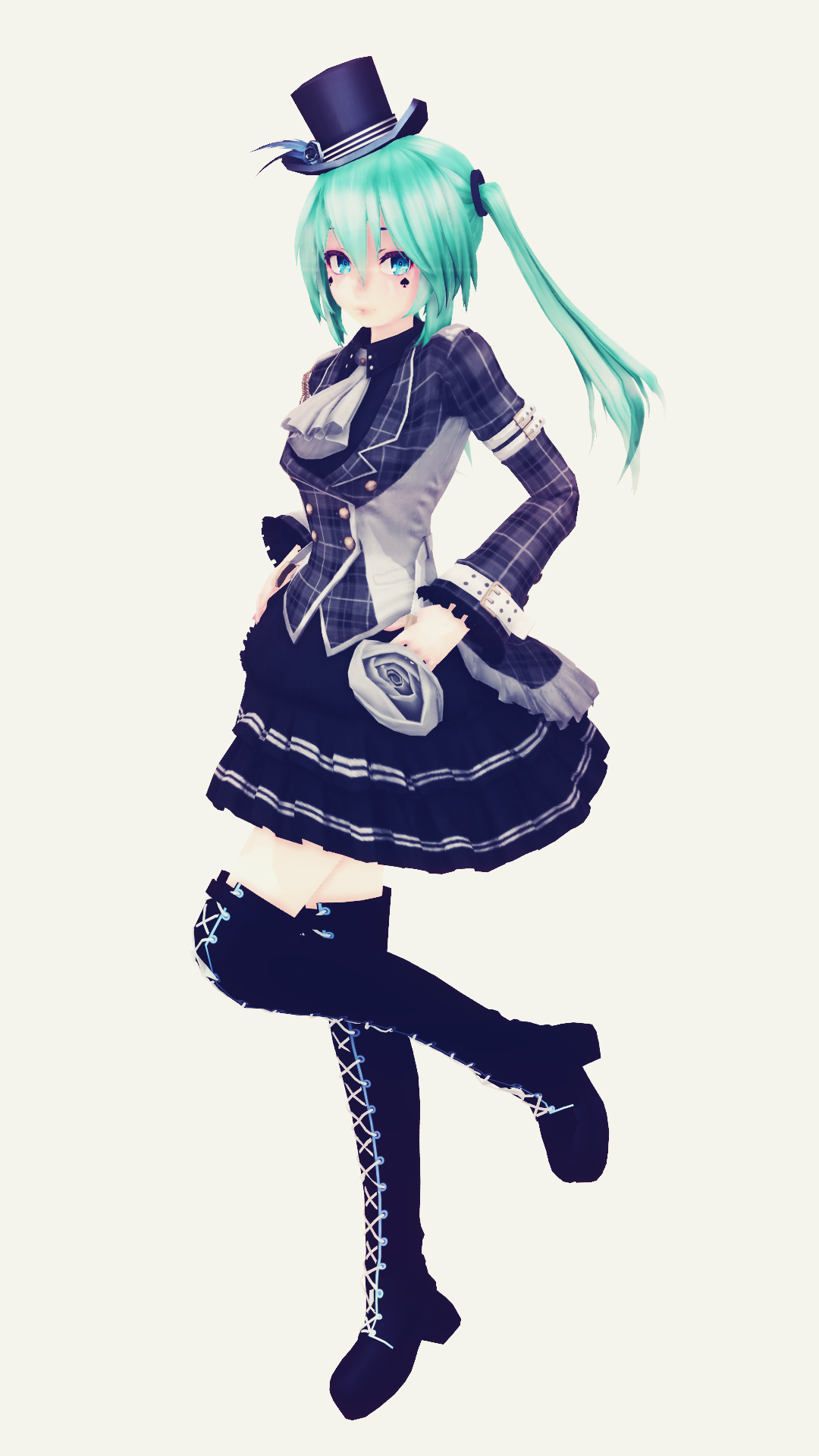 Tda Poker Miku Model DL by Ame101273 on DeviantArt