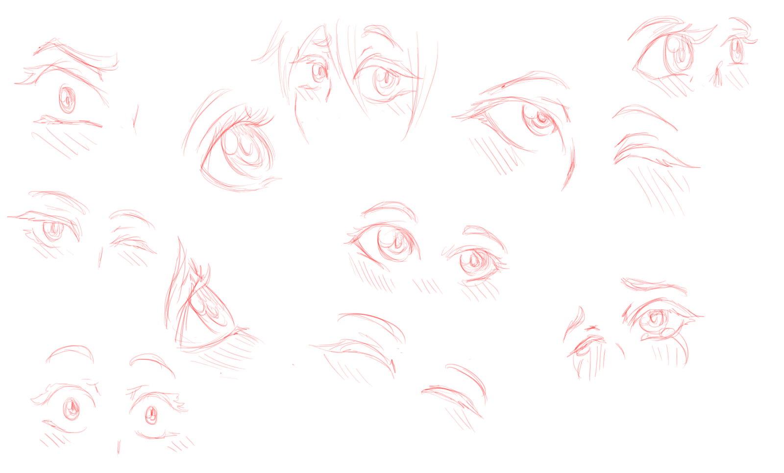 anime angel eyes sketch by miloangels on DeviantArt