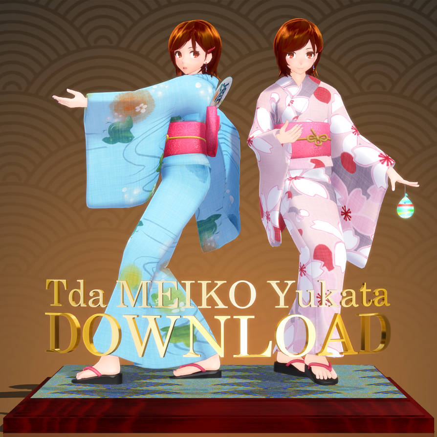 MMD Tda MEIKO Yukata DL by Murabito124 on DeviantArt