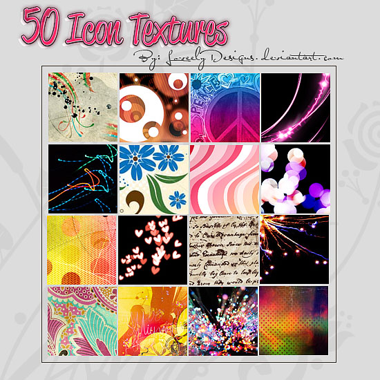 Pack 50 Icon Textures by loveelydesigns on DeviantArt