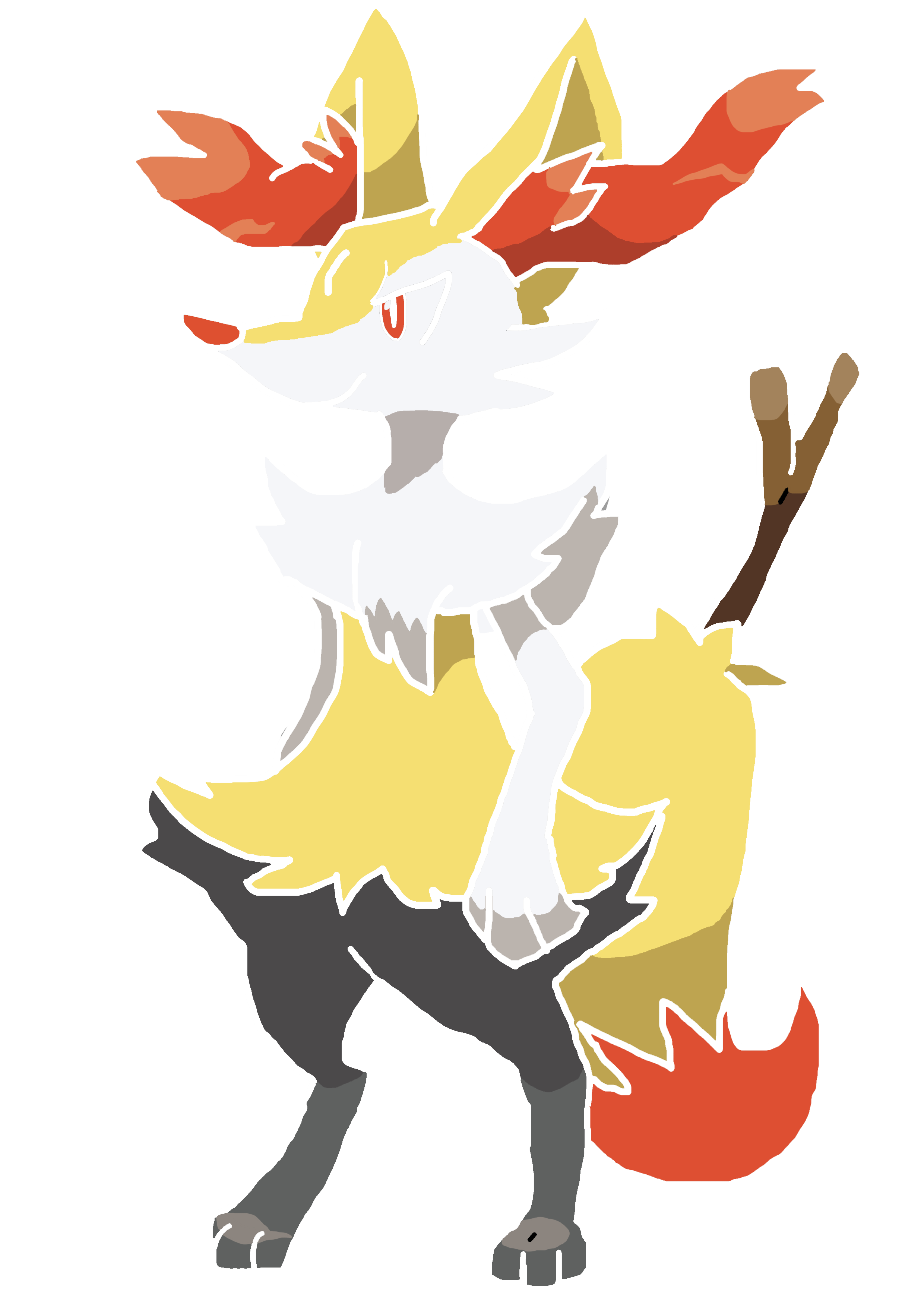 Braixen V.2 by okamilota on DeviantArt