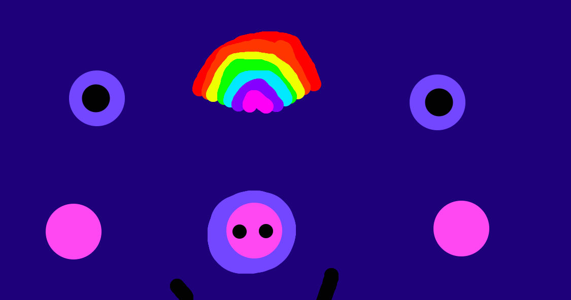 rainbow pig by halfhearty on DeviantArt