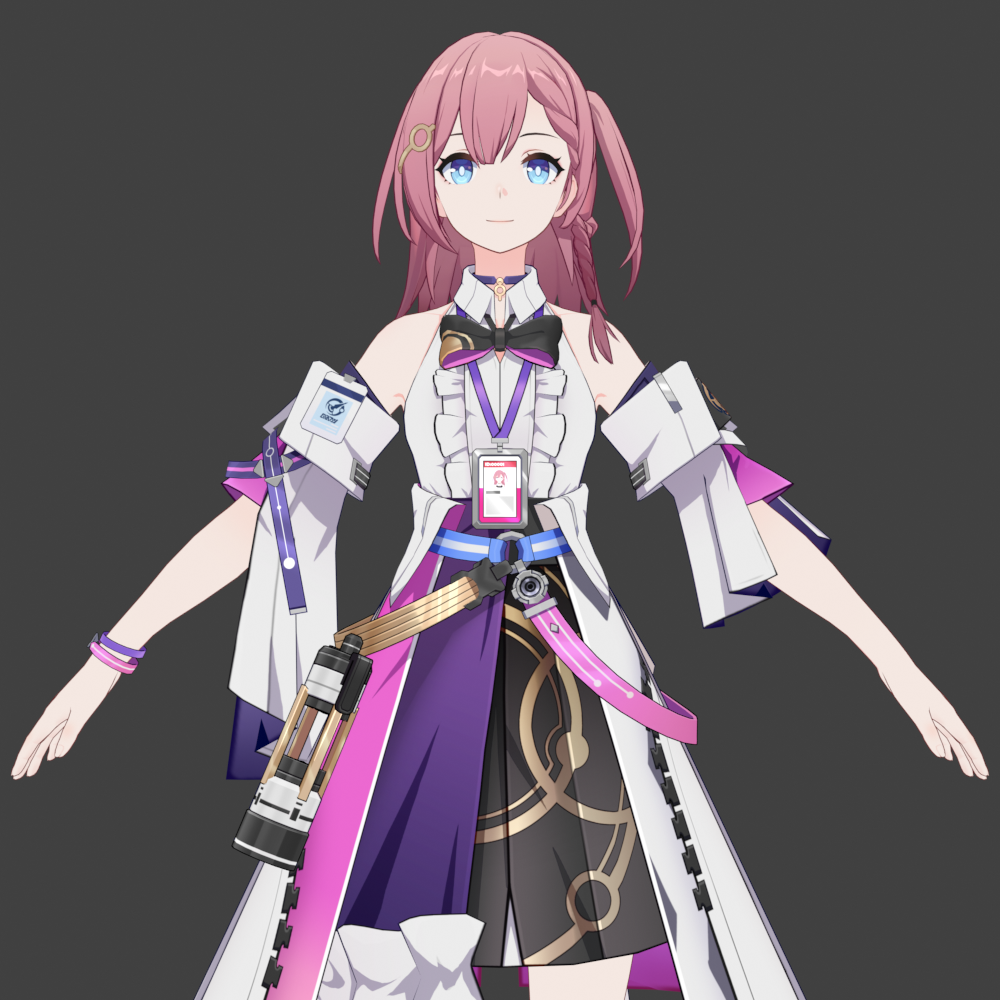 HSR - Asta 3D Model DL (FBX/Blend) by Petventh on DeviantArt