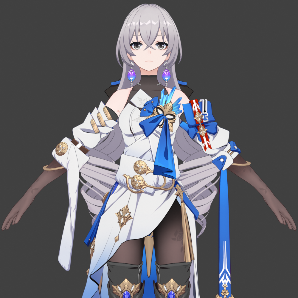 HSR - Bronya 3D Model DL (FBX/Blend) by Petventh on DeviantArt