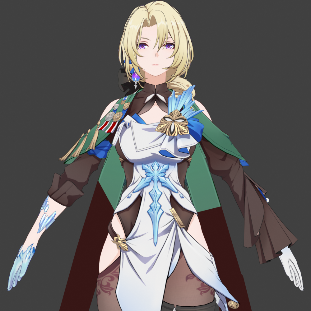 HSR - Cocolia 3D Model DL (FBX/Blend) by Petventh on DeviantArt