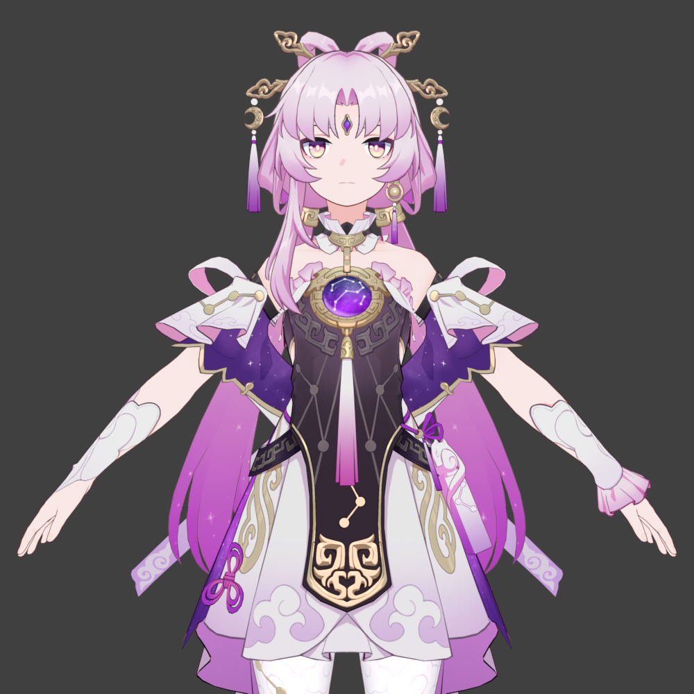 HSR - FuXuan 3D Model DL (FBX/Blend) by Petventh on DeviantArt