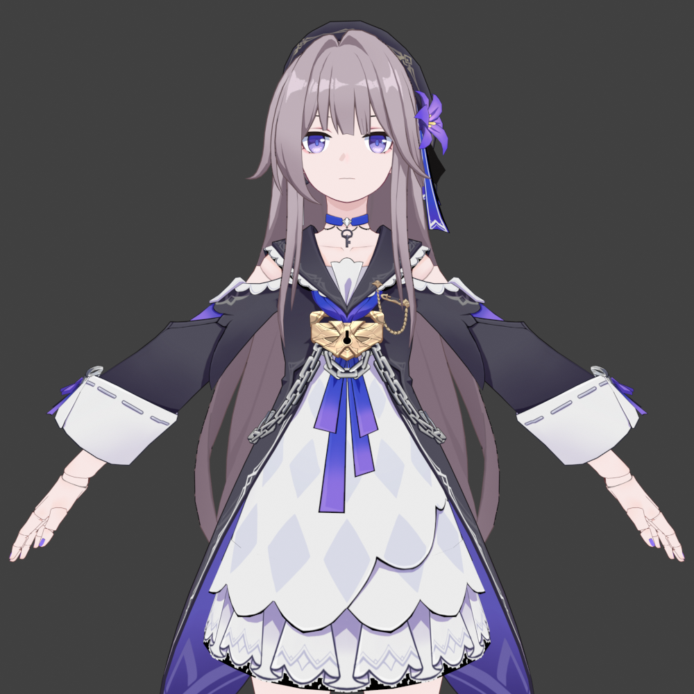 HSR - Herta 3D Model DL (FBX/Blend) by Petventh on DeviantArt