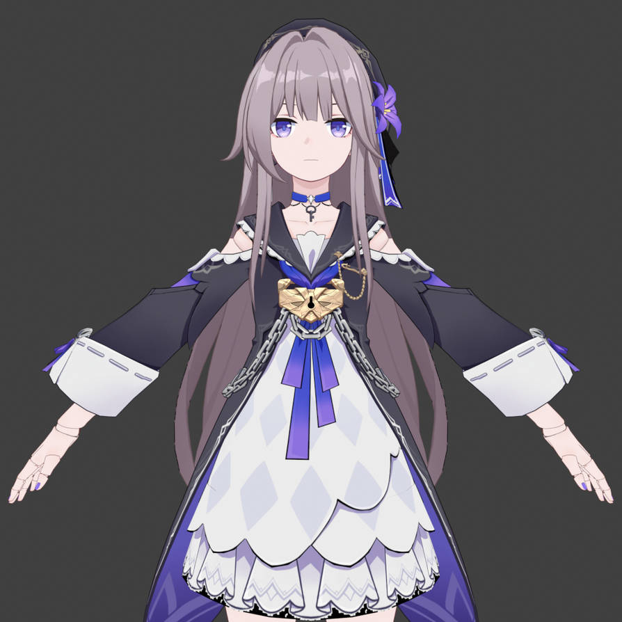 HSR - Herta 3D Model DL (FBX/Blend) by Petventh on DeviantArt