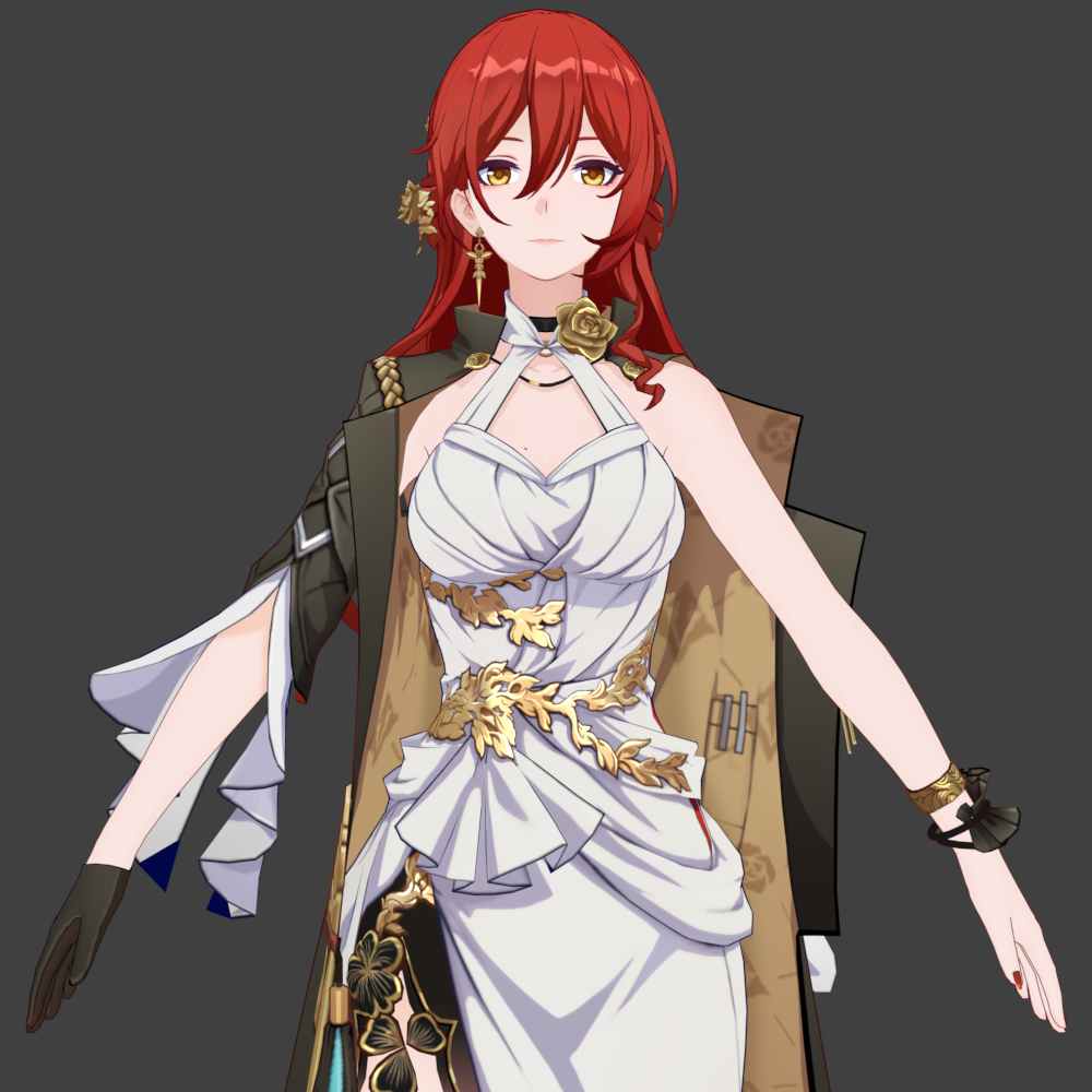 HSR - Himeko 3D Model DL (FBX/Blend) by Petventh on DeviantArt